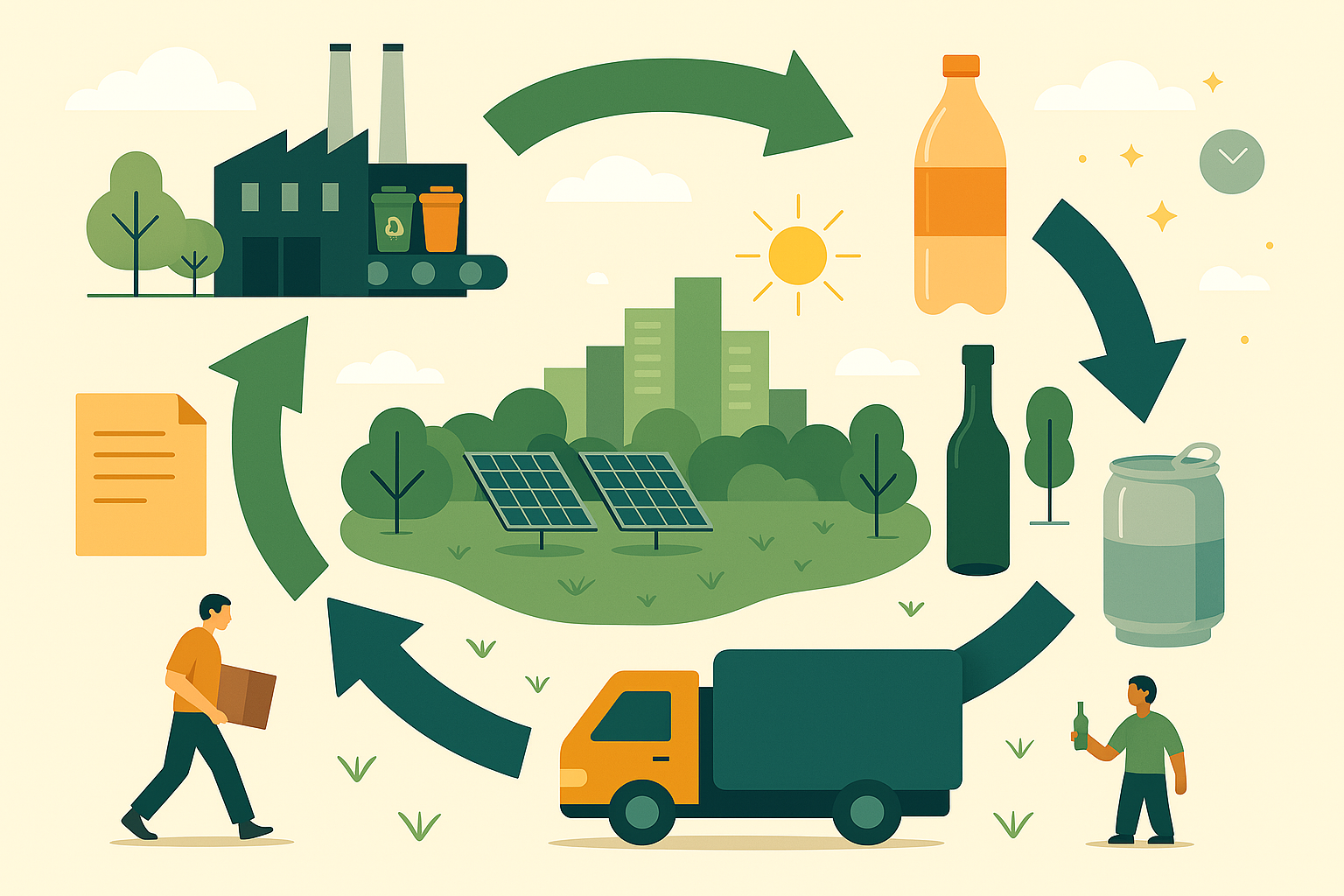 ♻️ Riciclo perfetto: il ciclo circolare senza sprechi che trasforma il ...